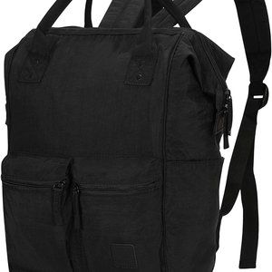 Veegul | Bags | New Black Veegul Wide Open Doctor Style Backpack | Poshmark